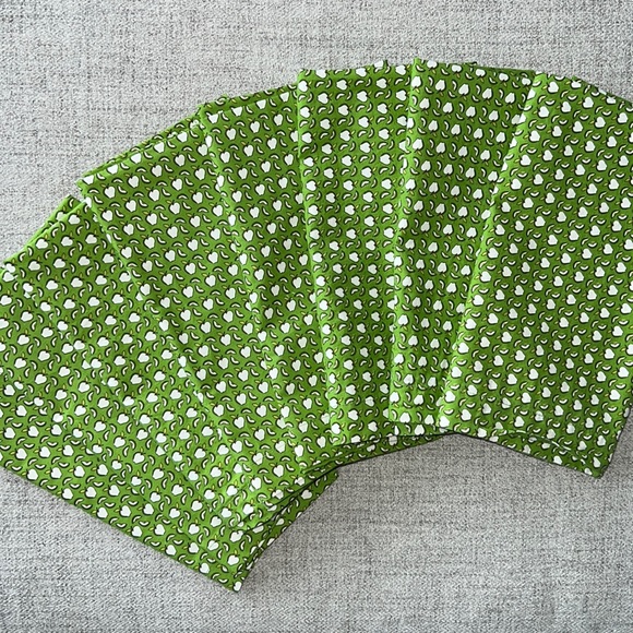 Pottery Barn | Dining | Pottery Barn Green Apple Napkins Set Of 8 ...